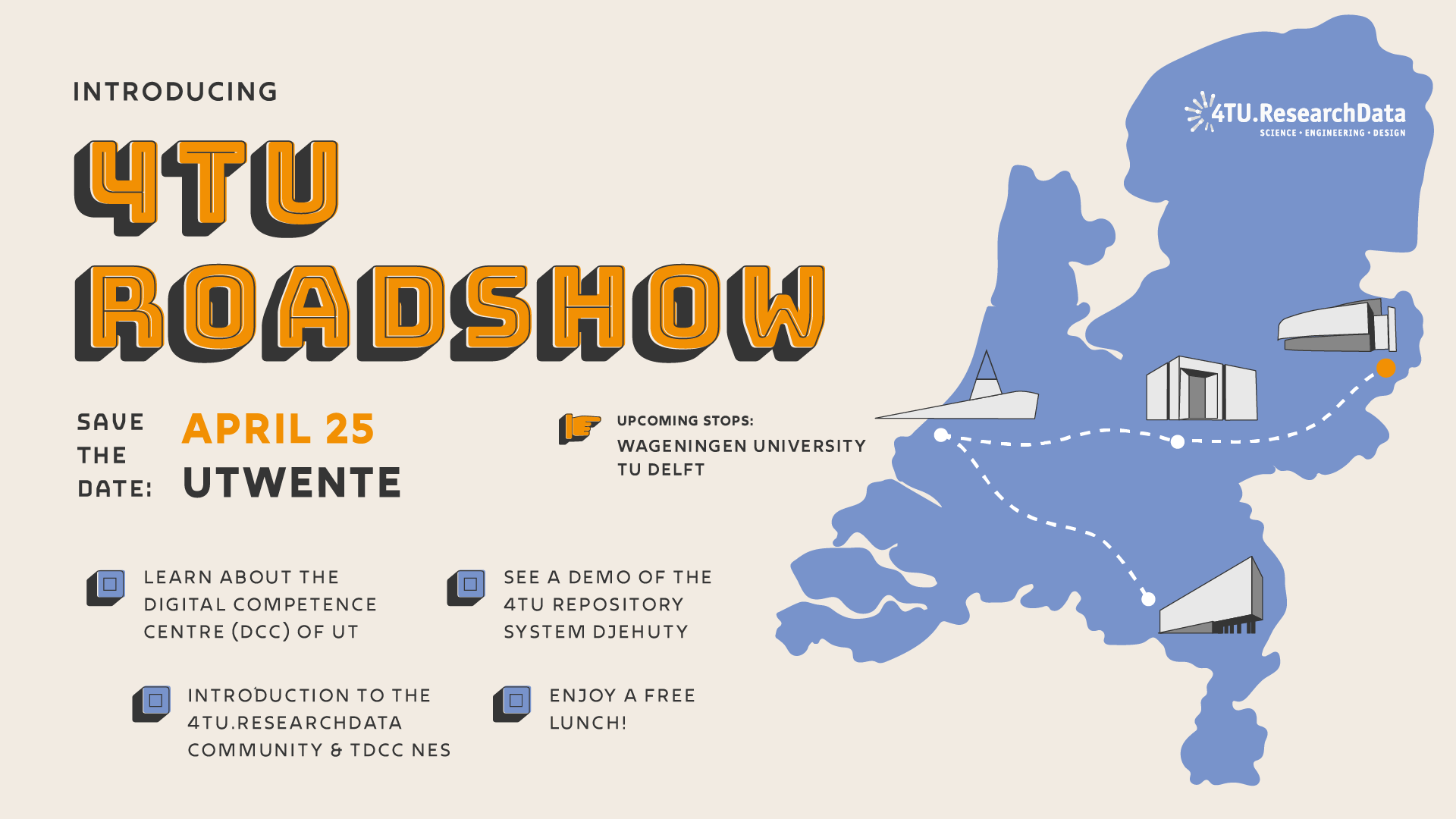 THE 4TU.RESEARCHDATA ROADSHOW CONTINUES AT UTWENTE – 4TU.ResearchData